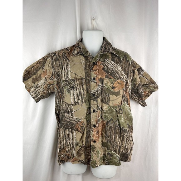 Realtree | Shirts | Mens Hunting Realtree Camouflage Short Sleeve Shirt ...